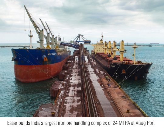 AM/NS India to buy Essar’s ore handling terminal at Vizag Port ...