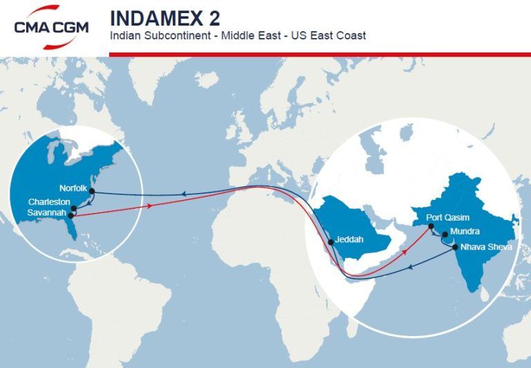 CMA CGM INDAMEX2 service to add a call at Jeddah Port - Maritime Gateway