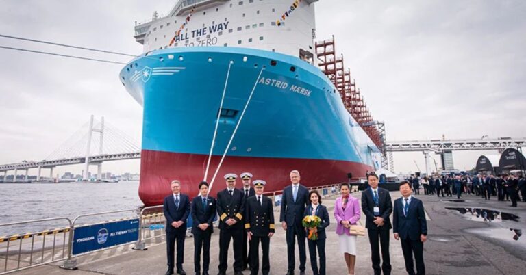 Maersk names second vessel of its large methanol-enabled fleet “Astrid ...