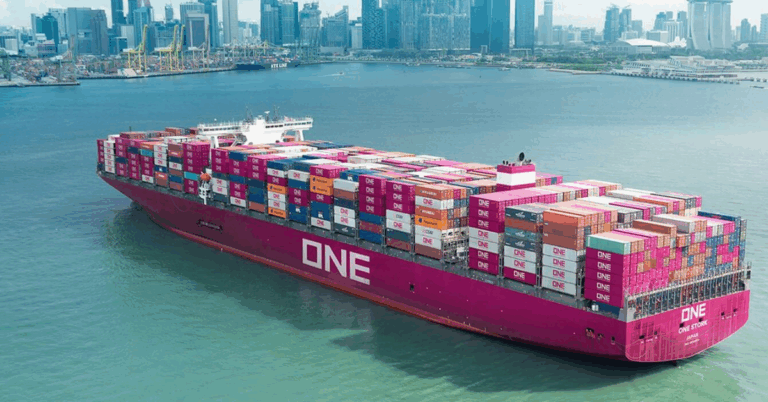 ONE Innovation Sets Record with 22,233 TEU in Singapore